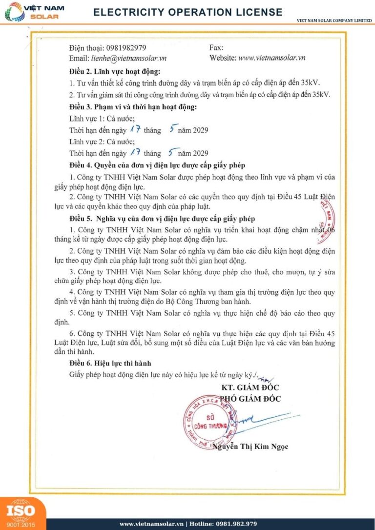 Hồ Sơ Năng Lực Việt Nam Solar 07/2025