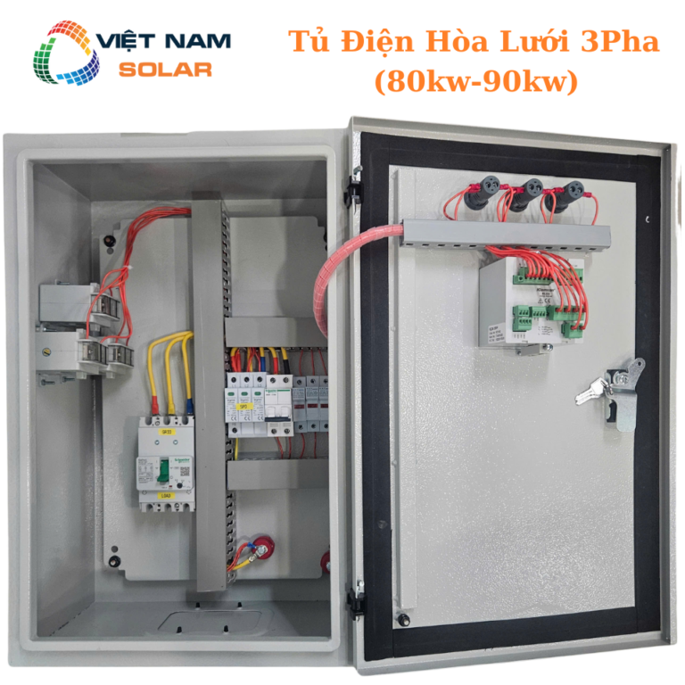 Tủ Điện Hòa Lưới 3 Pha 80KW - 90KW - Việt Nam Solar