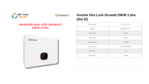 Inverter Hòa Lưới Growatt 25KW 3 Pha [Giá Sỉ] - Việt Nam Solar