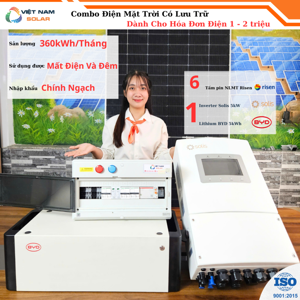 Pin Lưu Trữ Điện Lithium BYD 5kWh - LV5.0 - Việt Nam Solar