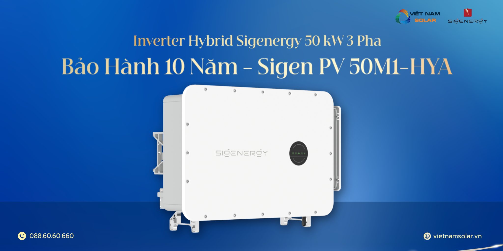 Inverter Hybrid Sigenergy 50 KW 3 Pha – Sigen PV 50M1-HYA - Hybrid Điều ...
