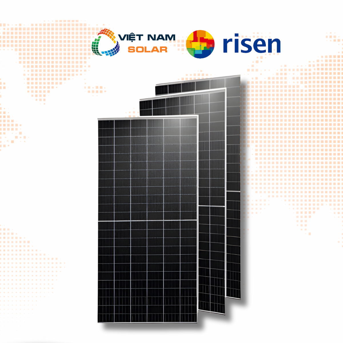 Tấm Pin Năng Lượng Mặt Trời Risen 2025 - Việt Nam Solar NPP