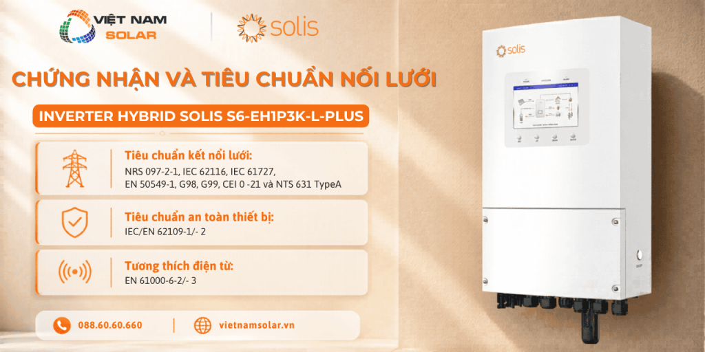 S6-EH1P3K-L-PLUS - Inverter Hybrid Solis 3KW 1 Pha (Áp Thấp) 06/2026